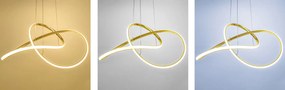 Toolight - LED závěsné svítidlo APP394-CP + dálkové ovládání, zlatá, OSW-06910