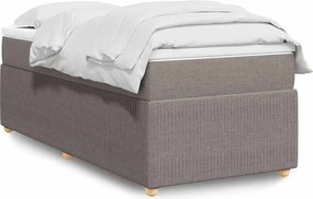 Box spring postel s matrací taupe 100 x 200 cm textil 3285550