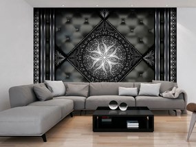 Murando DeLuxe Tapeta černá kůže ornament Velikost (šířka x výška): 150x105 cm