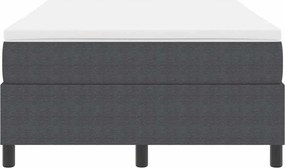 Postel s boxspringem Tmavě šedá a bílá 120 x 190 cm 3337453