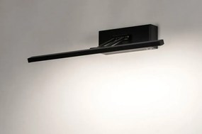 Nástěnné designové LED svítidlo nad zrcadlo Alfonso Black