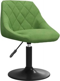 Jídelní židle světle zelená samet 3088815