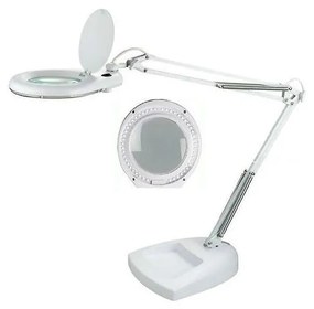 LED Stolní lampa s lupou LED/15W/230V