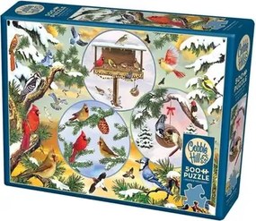 COBBLE HILL Puzzle Kouzlo ptáčků v zimě / 500 dílků / od 12 let