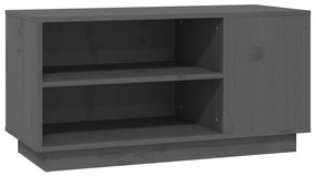 814406 vidaXL TV skříňka šedá 80 x 35 x 40,5 cm masivní borové dřevo