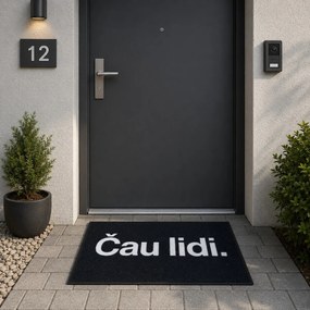 Mercury Flooring, Rohožka Čau lidi 40x60 cm - na ven i na doma, 40x60, černá