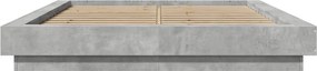 Rám postele betonově šedý 120 x 200 cm kompozitní dřevo 3281199