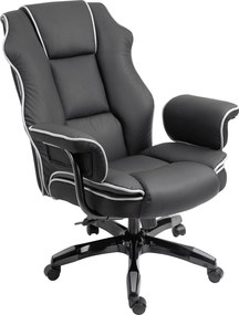 Vinsetto kancelářská židle, ergonomická kancelářská židle s funkcí sklopení, otočná funkce, výškově nastavitelná počítačová židle pro domácí kancelář,