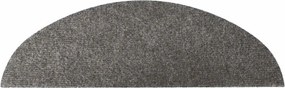 Samolepicí nášlapy na schody 15 ks 56x17x3 cm šedé 136391