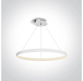 ONE Light 63048/W závěsné LED svítidlo, bílé, 19W, 3000K, ø60cm, IP20