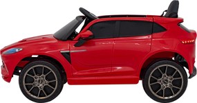 Ramiz Elektrické autíčko Aston Martin DBX pro děti červené + dálkové ovládání + EVA kola + pásy + plynulý start + audio LED