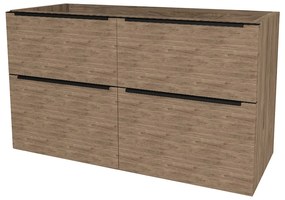 Mereo Mereo, Mailo, koupelnová skříňka 121 cm, černé madlo, Multidecor, CN593SBDRH1