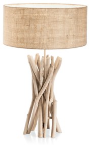 Stolní lampa Ideal lux 129570 DRIFTWOOD TL1 1xE27 60W dřevo Lampy a lampičky na noční stolek