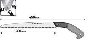 Pilka na větve s tvrzenými zuby 300 mm EXTOL CRAFT