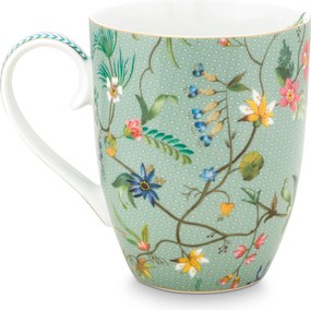 Pip Studio Jolie flowers blue sada 2 hrnečků 350ml, dárkové balení, modré
