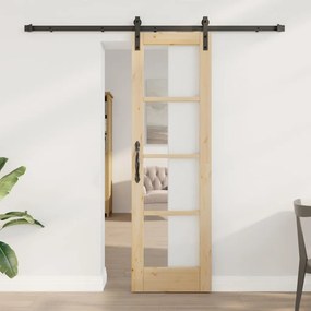 Posuvné dveře ORKDAL Přirozená a černá 61 x 198,5 cm 3331845