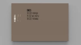 Toptabule.sk Sklenená magnetická tabuľa hnedá 150x100 cm
