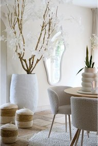 Krémová čalouněná jídelní židle Elyna – Light &amp; Living