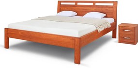 Postel Postelia BREMA Buk 200x200 - Dřevěná postel z masivu, bukové dvoulůžko o šíři masivu 4 cm