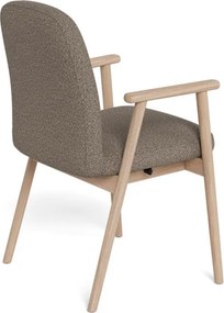 ACTONA Set dvou jídelních židlí s područkami CALVIN taupe