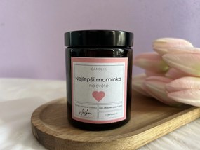 Sójová svíčka nejlepší maminka | 180ml Vůně: Růže