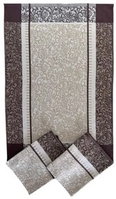 SVITAP sleep well Utěrka Extra savá 50x70 cm Ornamenty hnědé 3 ks