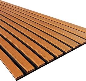 3D Dřevěné lamely na zeď na filci 255x46cm - Dub SLUNEČNÍ