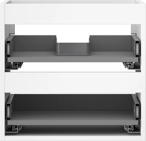 Mexen Box-A, závěsná skříňka 50 cm, 2 zásuvky, bílá matná, 91AX0-0500-470-2-01