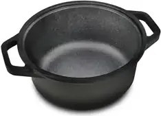 Risoli BLACKPLUS / Hrnec s poklicí / 24 cm / 3,5 l / litý hliník