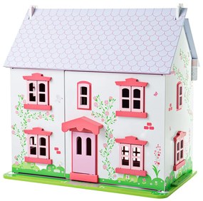 Bigjigs Toys Růžový domek pro panenky