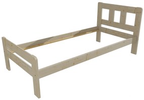 Jednolůžková postel VMK010C (Barva dřeva: surové dřevo, Rozměr: 90 x 200 cm)