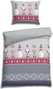 XXXLutz POVLEČENÍ, flanel, šedá, 140/200 cm Florella - Povlečení - 004388007501
