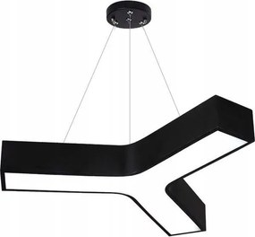 stropní svítidlo Led lustr Yetii Black černá matná závěsná 30 cm Loft