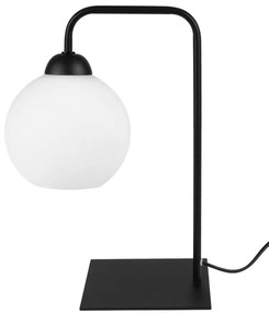 Stolní lampa ELIZA, 1x bílé skleněné stínítko