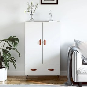 Skříň highboard bílá 69,5 x 31 x 115 cm kompozitní dřevo - Default Title