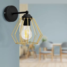 Nástěnná lampa AGAT 1xE27/15W/230V zlatá/černá