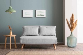 Designová rozkládací pohovka Felicitas 120 cm šedá