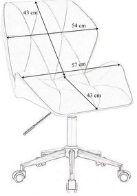 LuxuryForm DESIGN Židle MILANO MAX VELUR na stříbrném kříži - černá