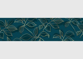 Samolepící bordura na zeď Zlatavé Listí | 5 m x 13.8 cm | DWB8403