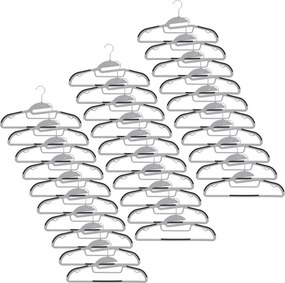Plastová ramínka na oblečení 41 cm sada 30ks SPRINGOS HG0081 šedá