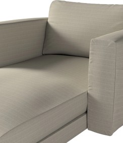 Potah na IKEA Norsborg šezlong s loketními opěrkami barva béžová látka pletený vzor