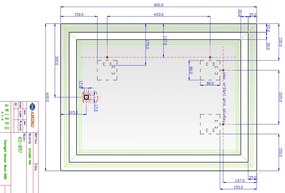 Starlight senzor black zrcadlo na chodbu do předsíně nástěnné do koupelny 411-897