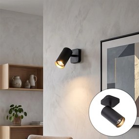 Moderní stropní svítidlo černé GU10 70mm - Jeana Luxe