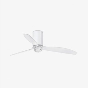 FARO 32038-9 MINI TUBE FAN M LED, bílá/transparentní, stropní LED ventilátor s DC motorem - FARO