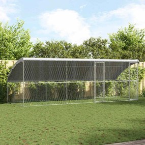 Psí kennel 3 ks Stříbrná 6 x 2 x 2 m Pozinkovaná ocel 3368331