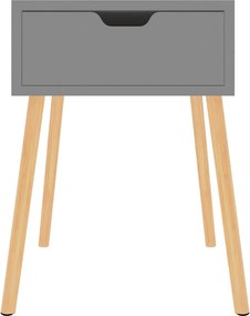 Noční stolky 2 ks šedé 40 x 40 x 56 cm kompozitní dřevo 326800