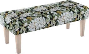 Dlouhá lavička 100x40cm barva vícebarevná látka pletený vzor, vzorované