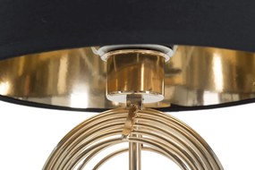 Stolní lampa Maxt 44 cm černo-zlatá