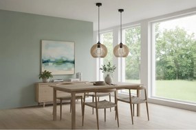 Závěsné svítidlo Timber 5, 1x dřevěné stínítko