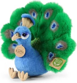 RAPPA Plyšový páv 22 cm / ECO-FRIENDLY / od 0 měsíců